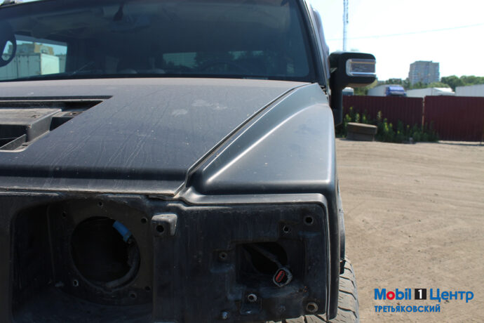 Покраска Hummer H2 защитным покрытием Раптор